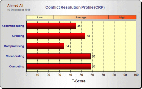 Conflict Resolution Assessment – Performance Achievement System